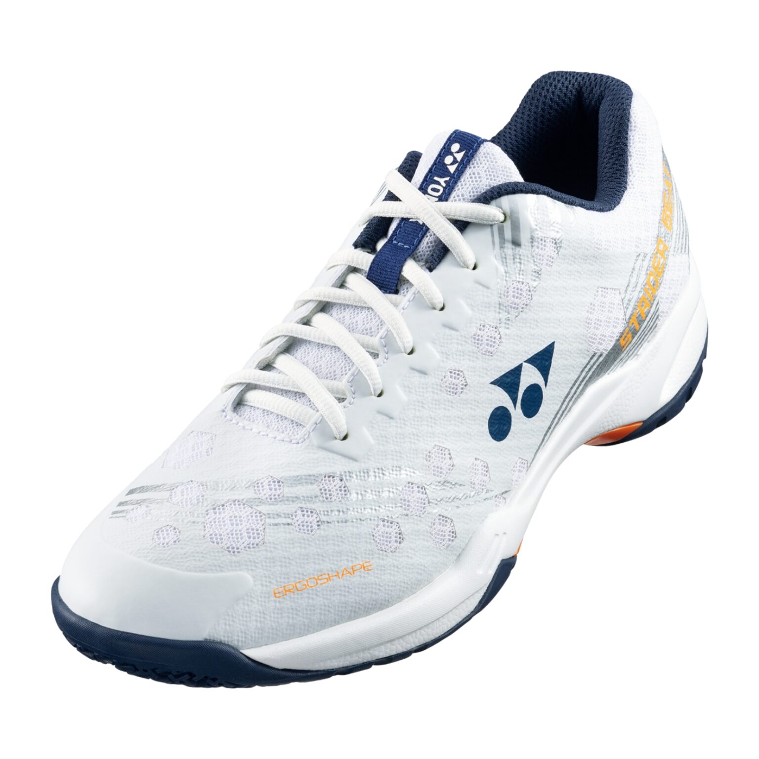 Yonex Strider Beat White/Orange | Badmintonsko → Køb nu