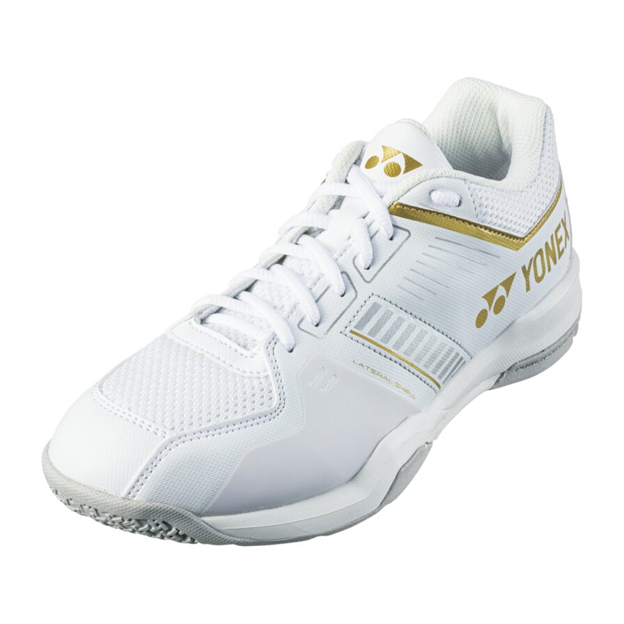 Yonex Strider Flow White/Gold | Badmintonsko → Køb nu!