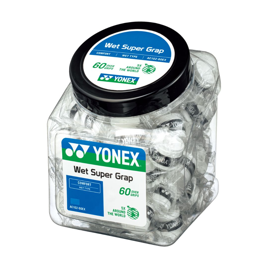 Yonex Wet Super Grap 60-Pack White | Badminton Greb!
