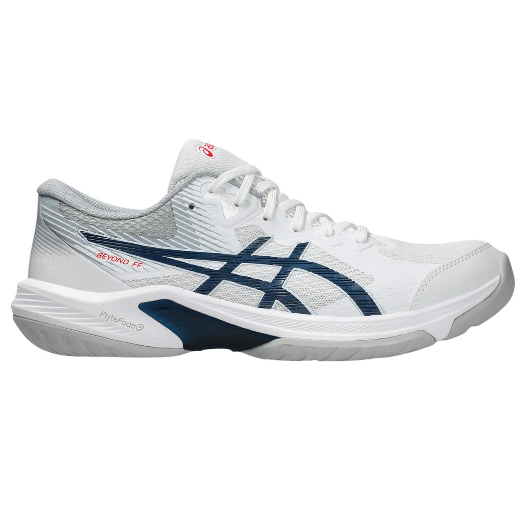 Asics Beyond FF White/Mako Blue | Badmintonsko → Køb nu!